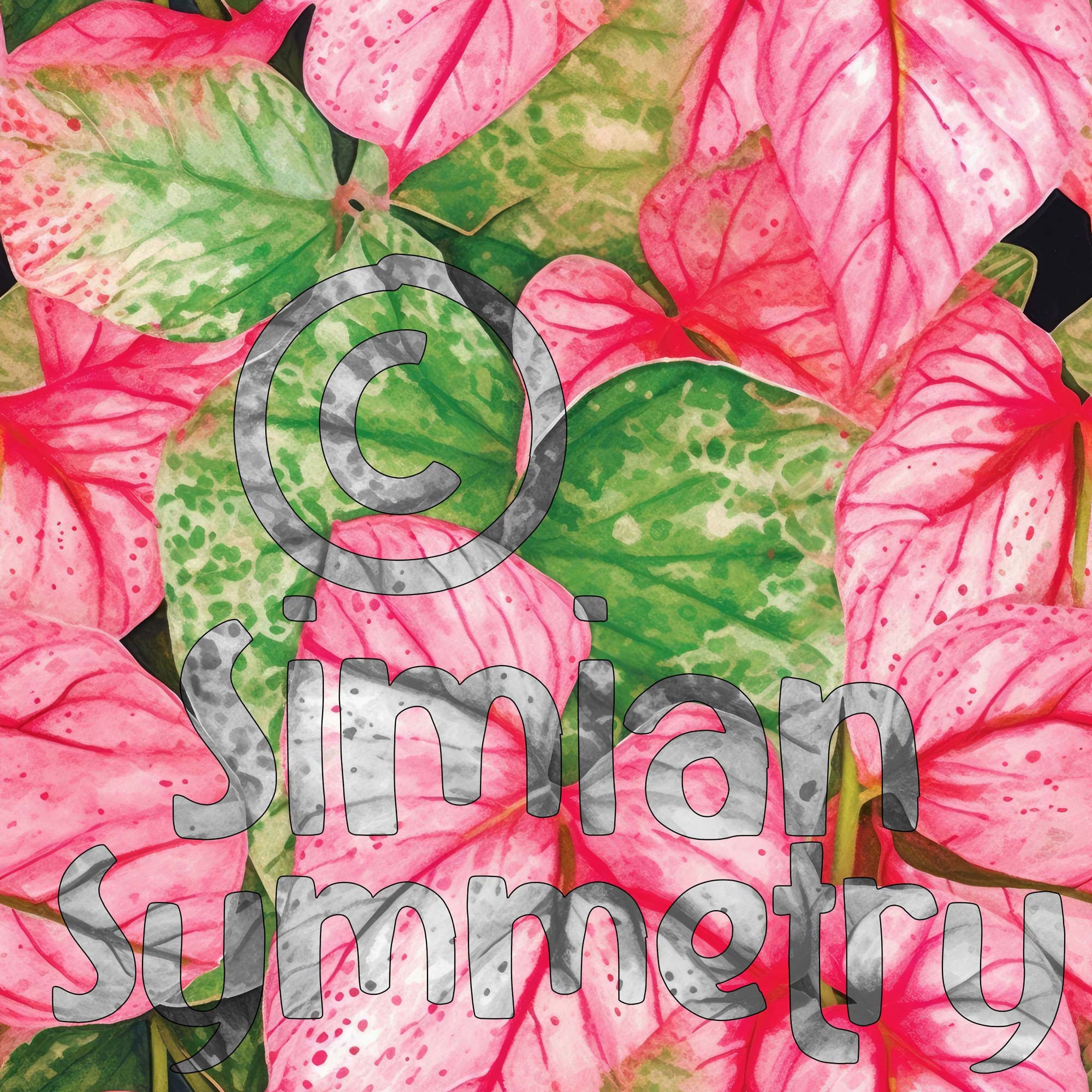 DIGITAL PAPER Beautiful Caladiums Series 1 Seamless Designs - Etsy