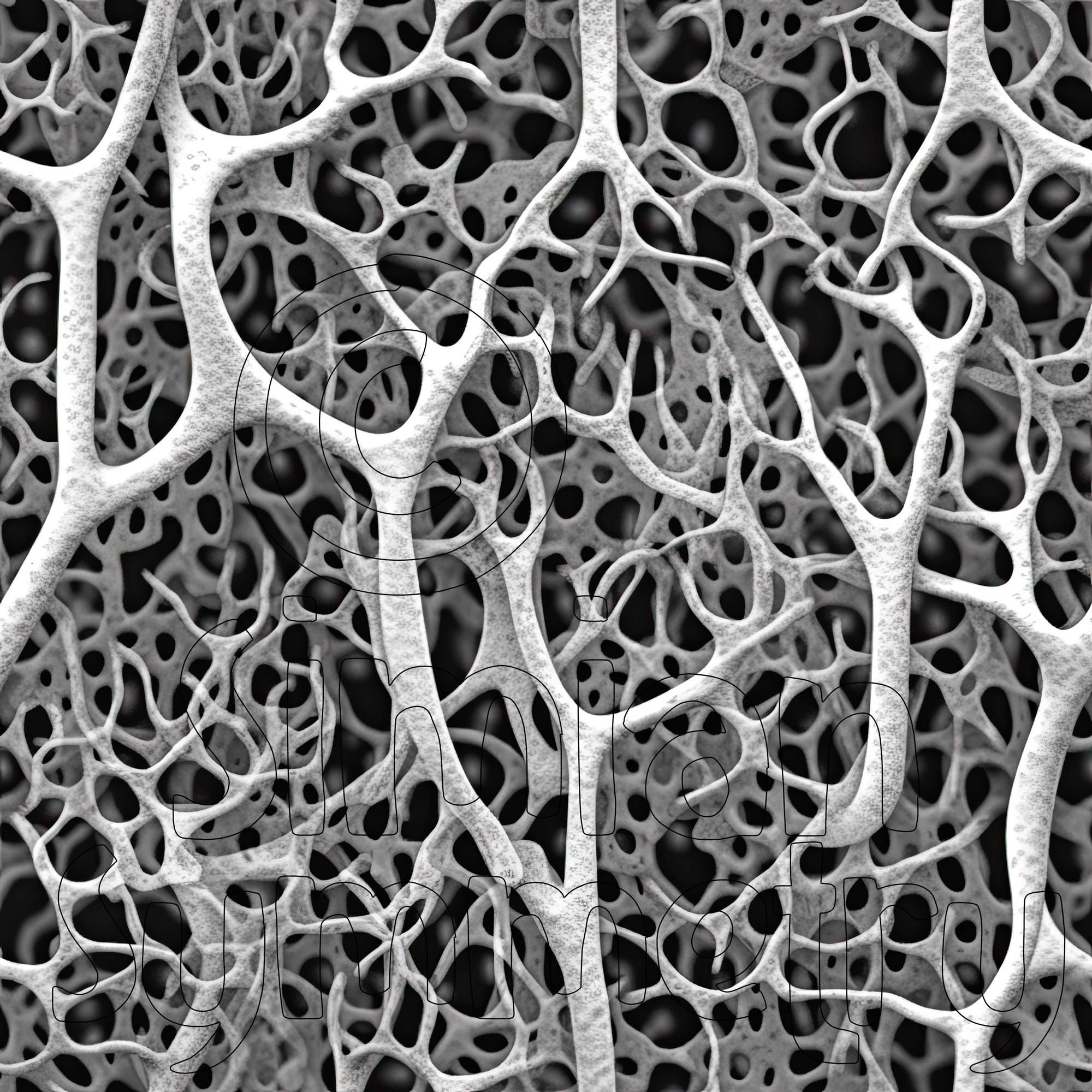 DIGITAL PAPER Microscopic Bones Series 1 Seamless Designs Twelve ...