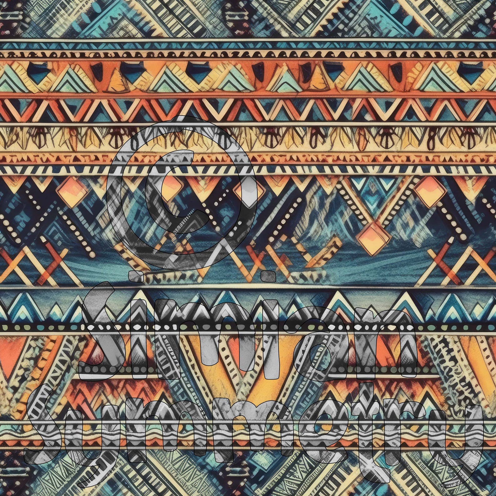 Aztec Digital Paper Aztec Seamless Designs Colorful Aztec Patterns ...