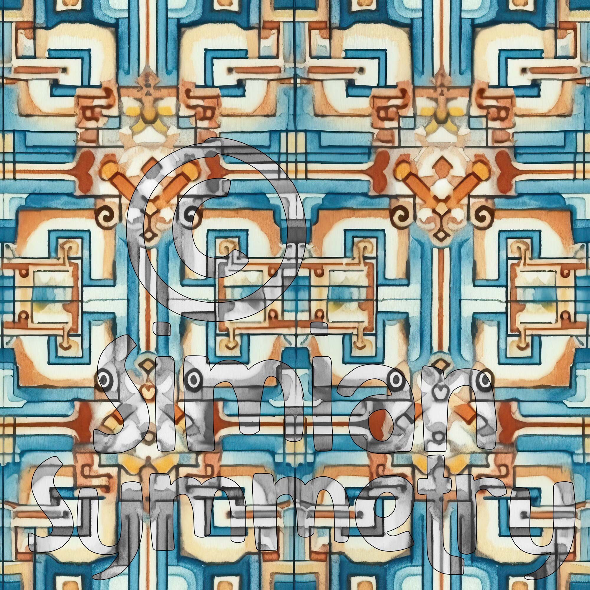 DIGITAL PAPER Roman Mosaic Tile Series 1 Seamless Designs Twelve ...