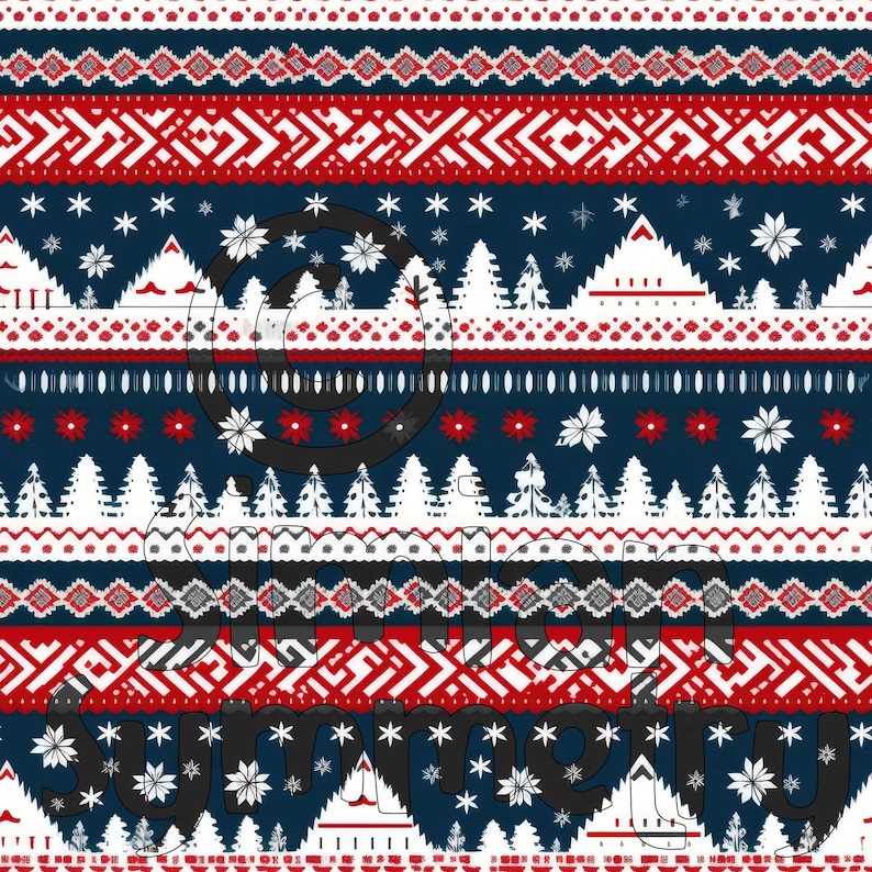 Winter Ugly Sweaters Digital Paper Instant Download Seamless Patterns ...