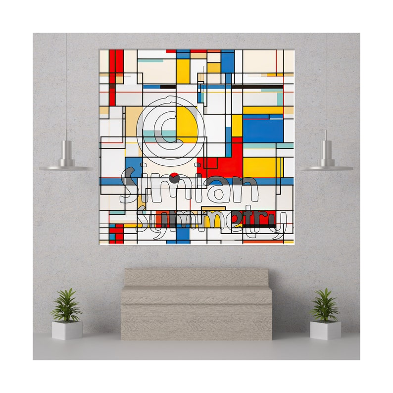Mondrian Style World Maps Digital Paper | Instant Download | Seamless ...