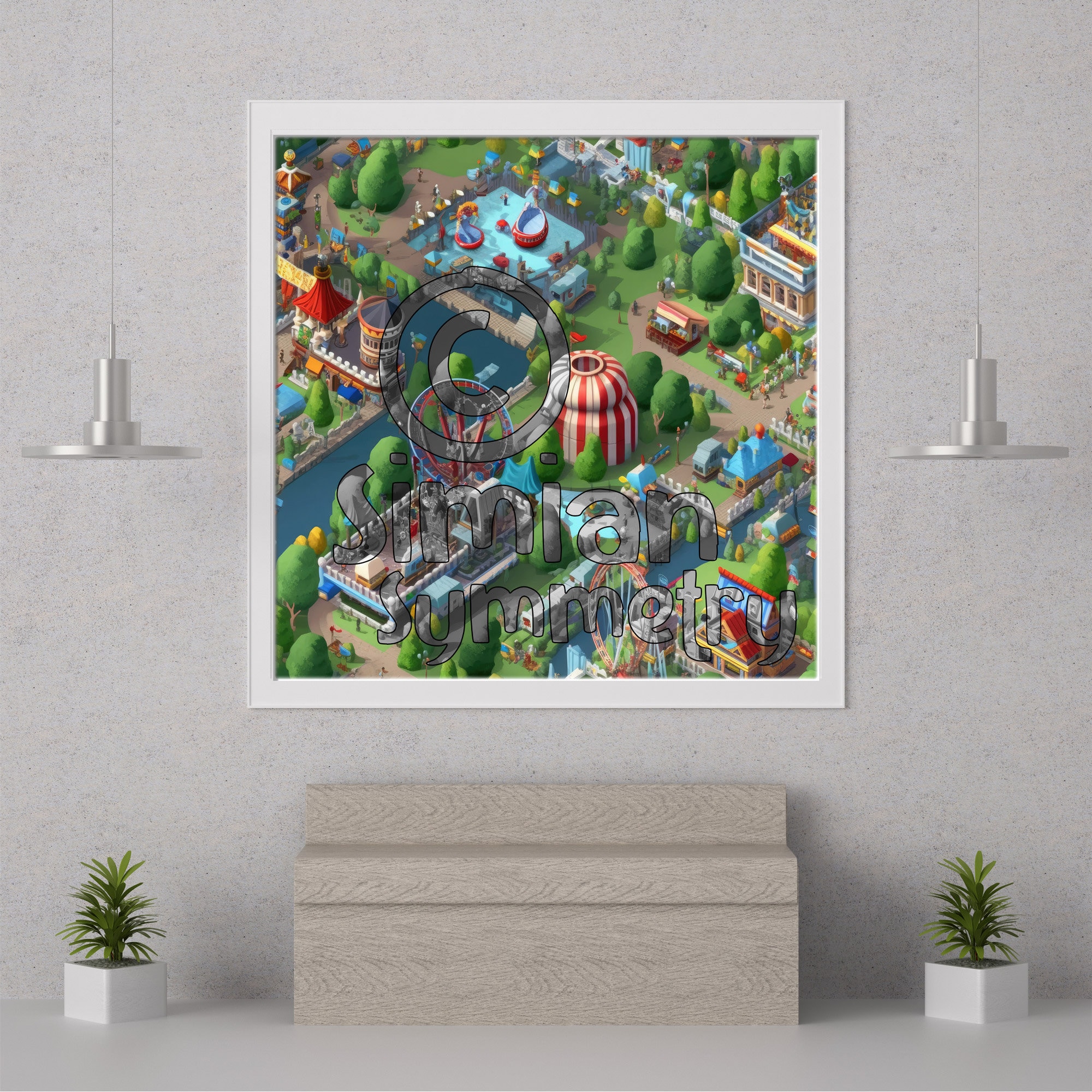 DIGITAL PAPER Isometric Amusement Parks Series 1 Seamless - Etsy