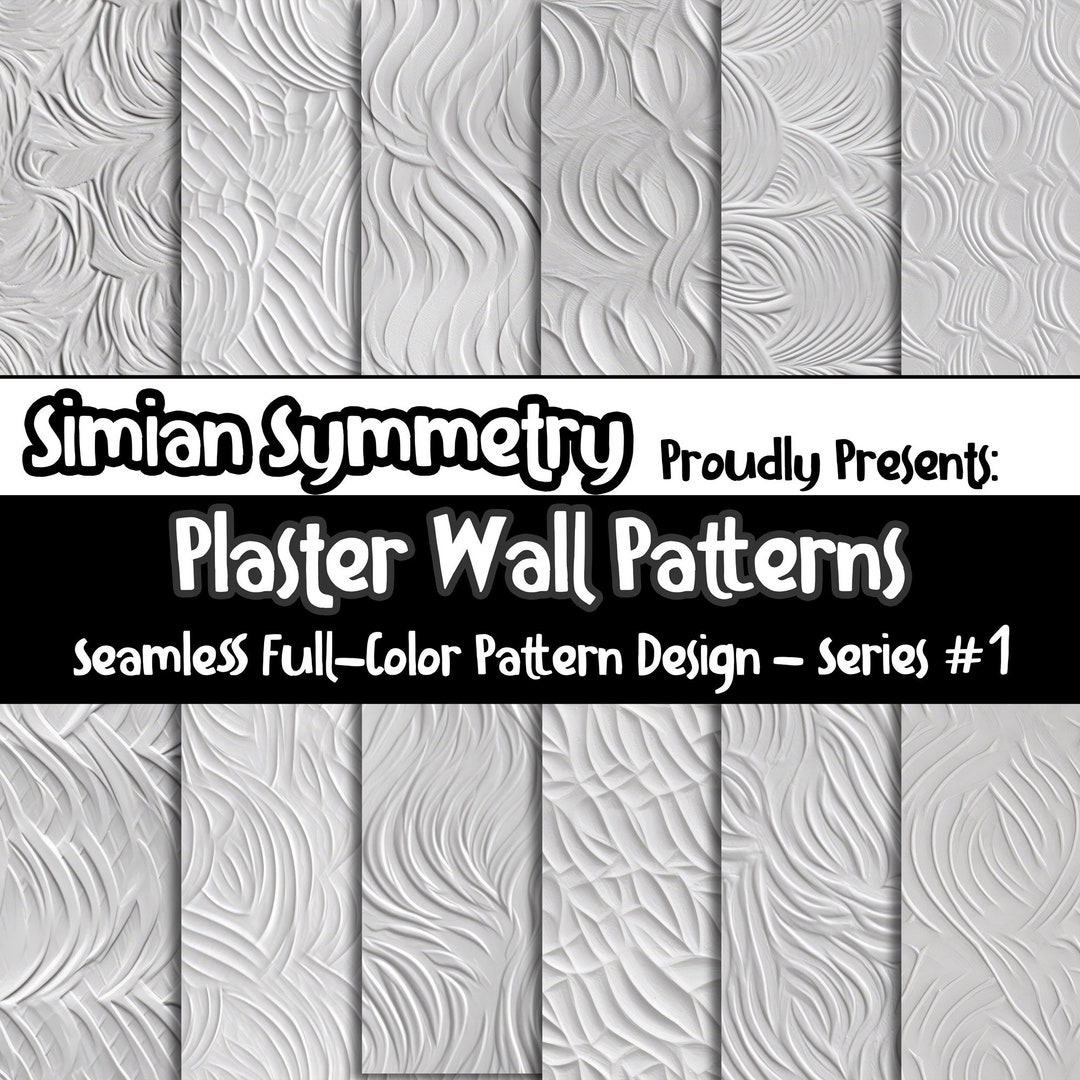 DIGITAL PAPER Plaster Wall Patterns Series 1 | Seamless Designs ...