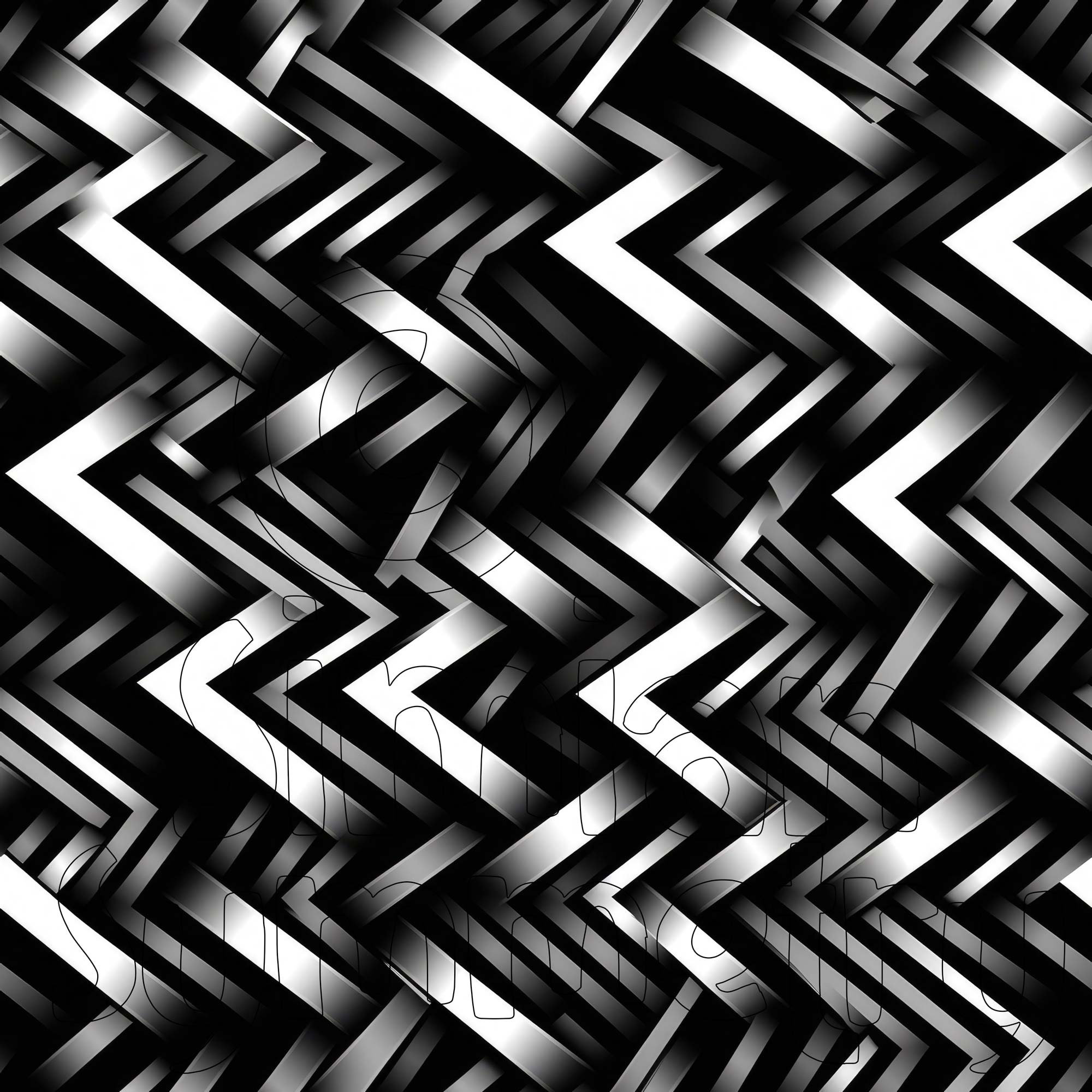 DIGITAL PAPER Geometric Mental Mazes Series 1 | Seamless Designs ...