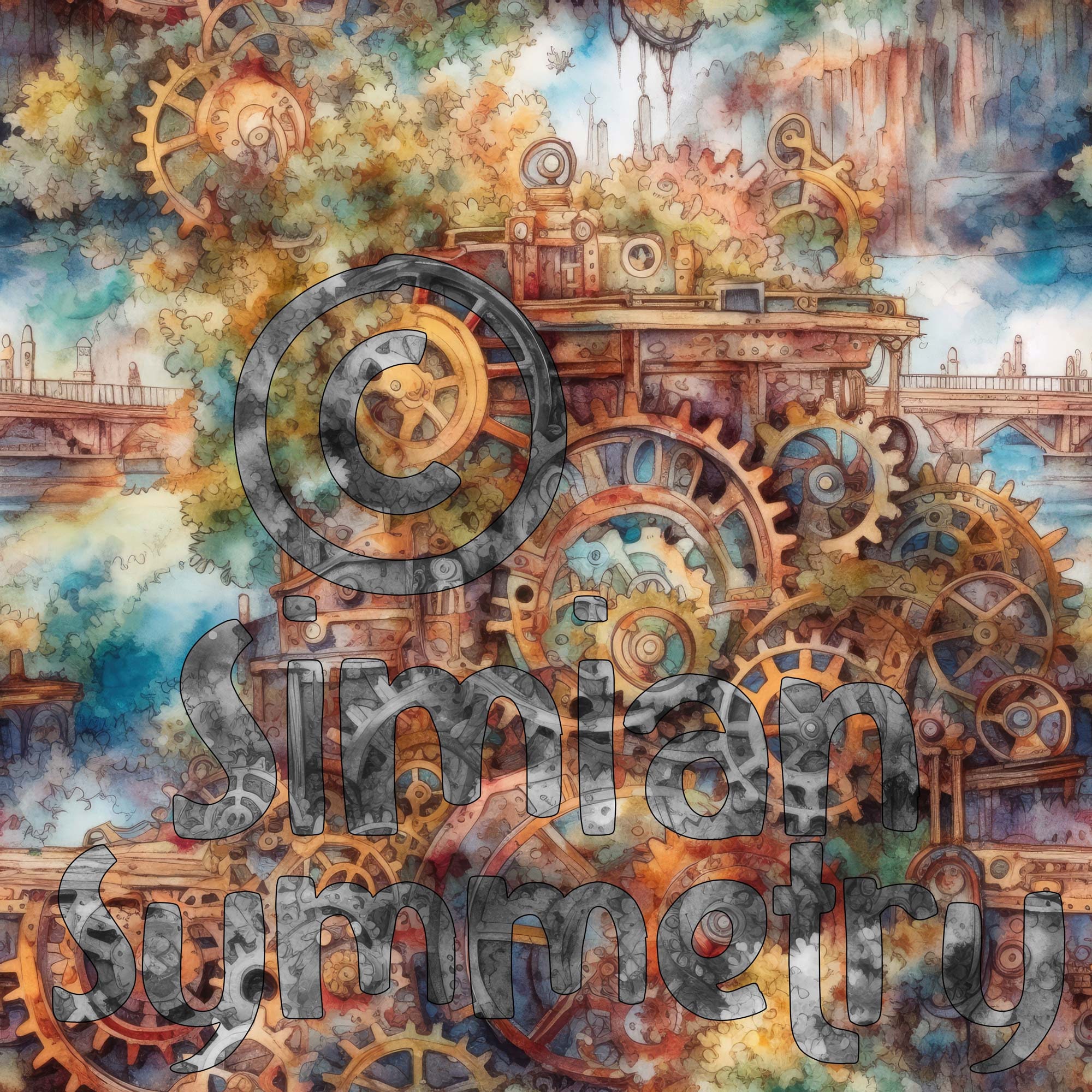 DIGITAL PAPER Steampunk Gears Series 1 Seamless Designs - Etsy