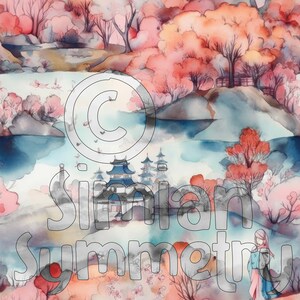 Anime Scenes Digital Paper | Neko Seamless Design | Anime Repeating ...