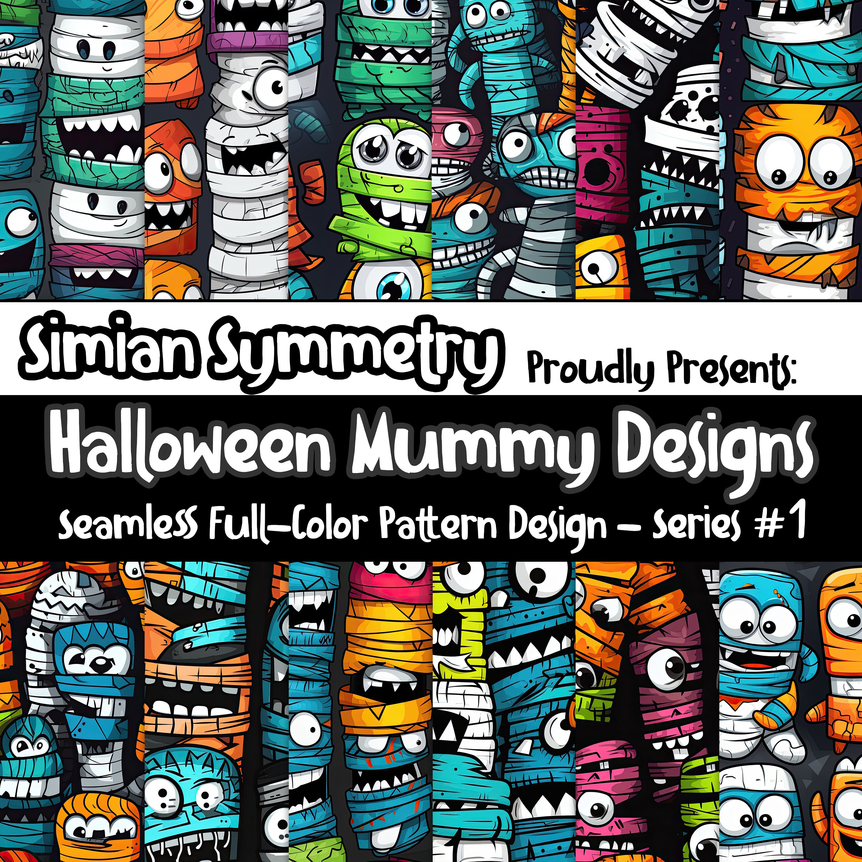 Mummy Wraps Digital Paper Instant Download Seamless - Etsy