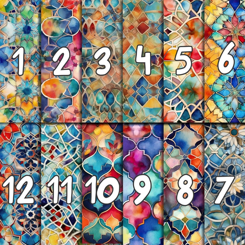 DIGITAL PAPER Moroccan Designs Series 2 Seamless Designs - Etsy