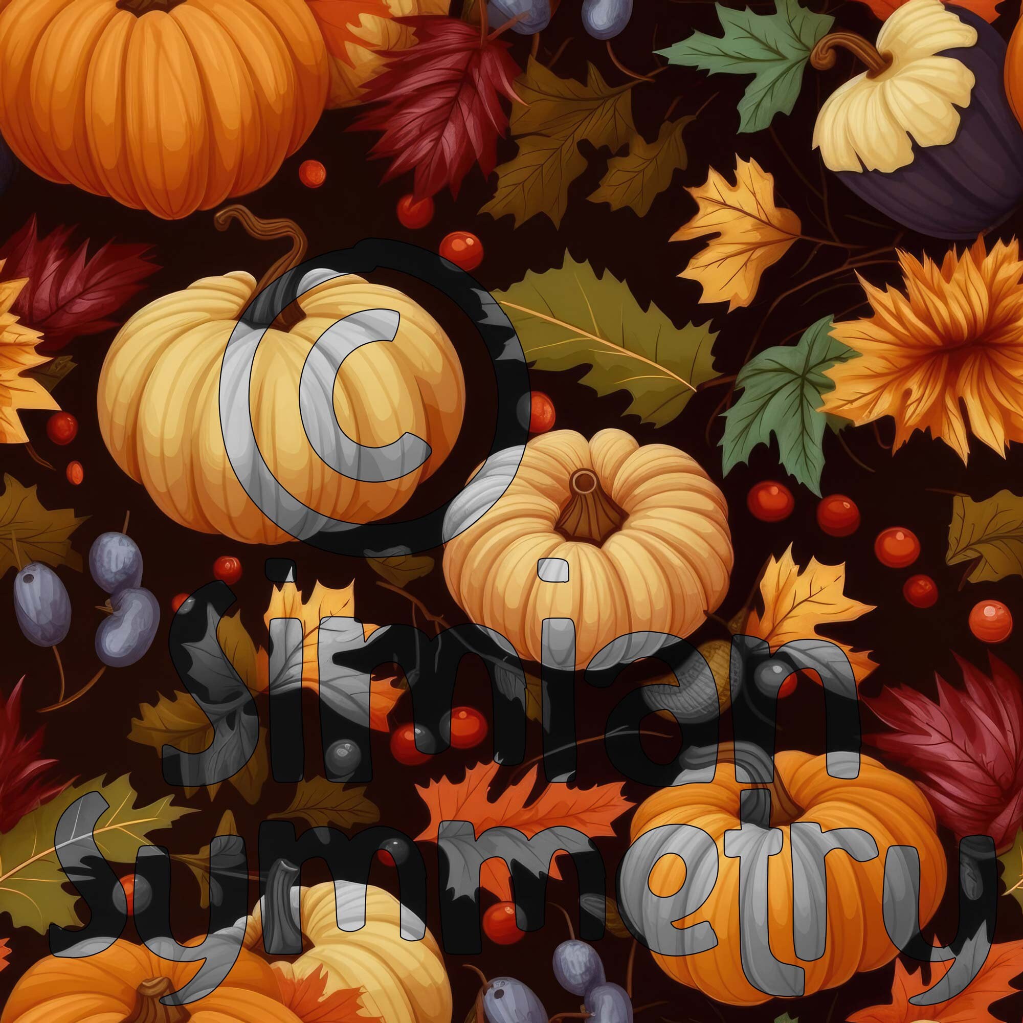 Autumn Harvest Patterns Digital Paper | Instant Download | Seamless ...