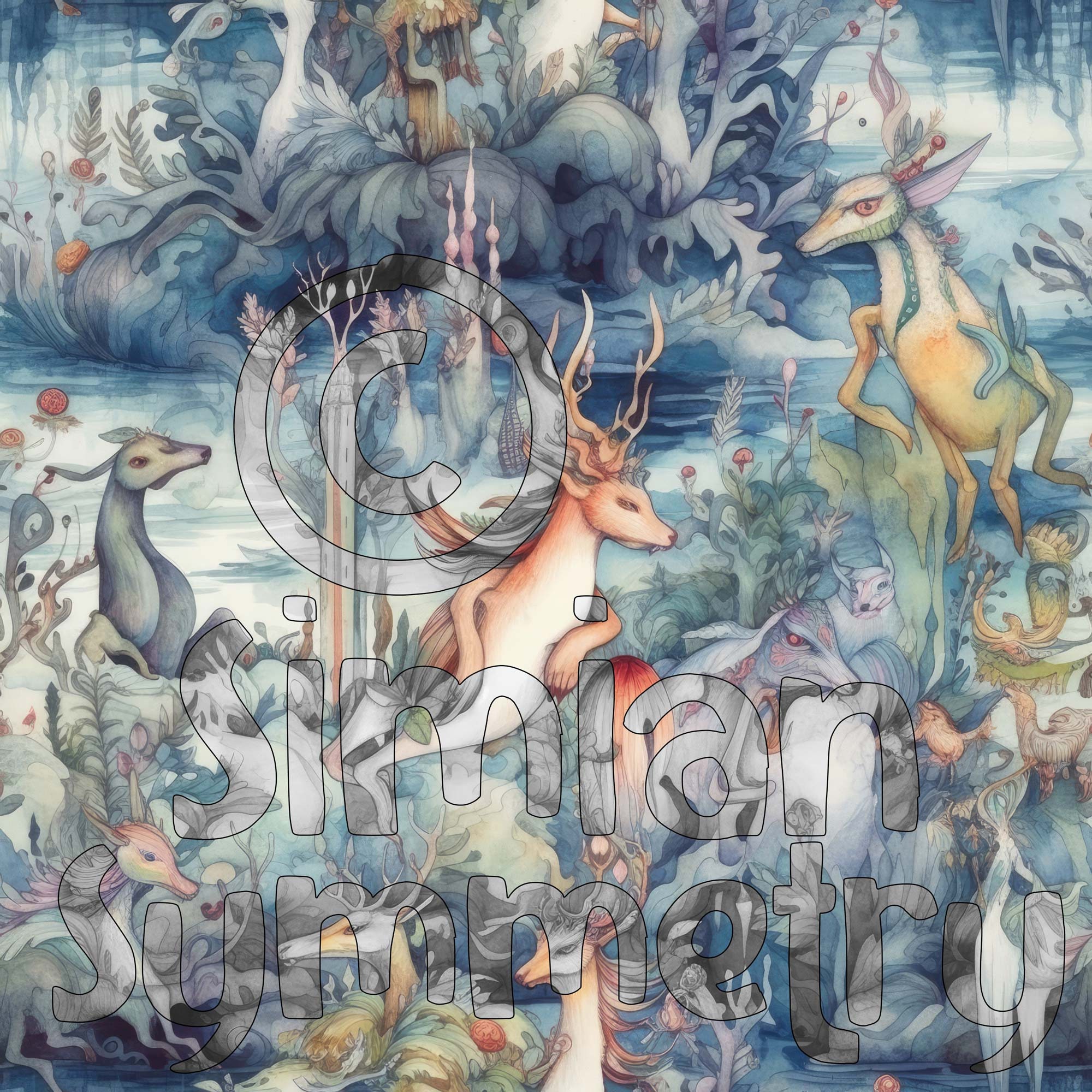 DIGITAL PAPER Fantasy Creatures Series 1 Seamless Designs - Etsy