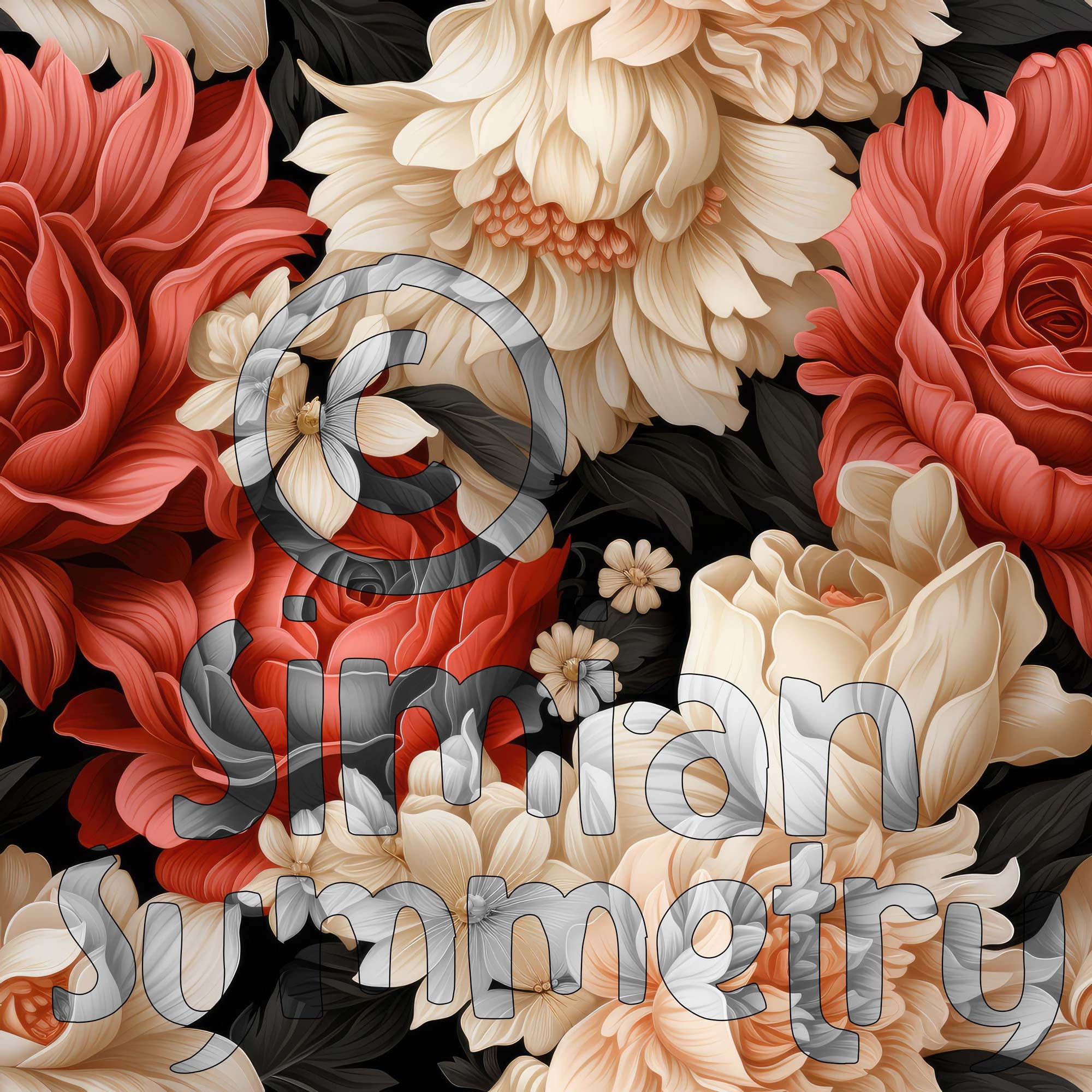 Victorian Floral Digital Paper Instant Download Seamless - Etsy