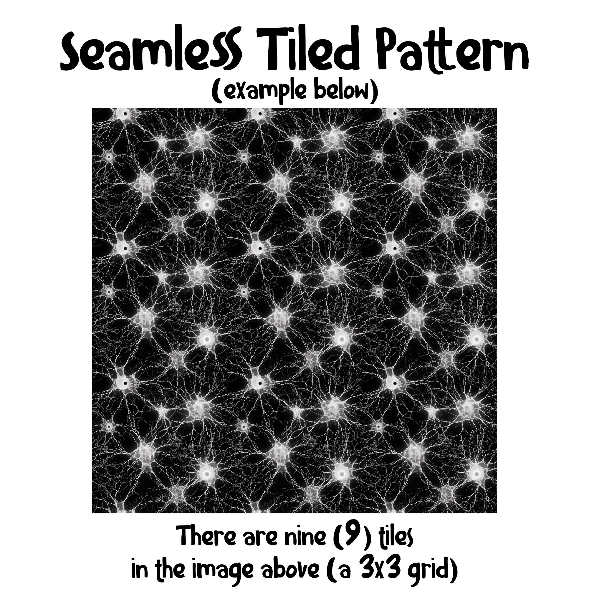 Ganglia Brain Neurons Digital Paper | Instant Download | Seamless ...