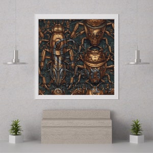 DIGITAL PAPER Biomechanical Beetles Series 1 | Seamless Designs ...