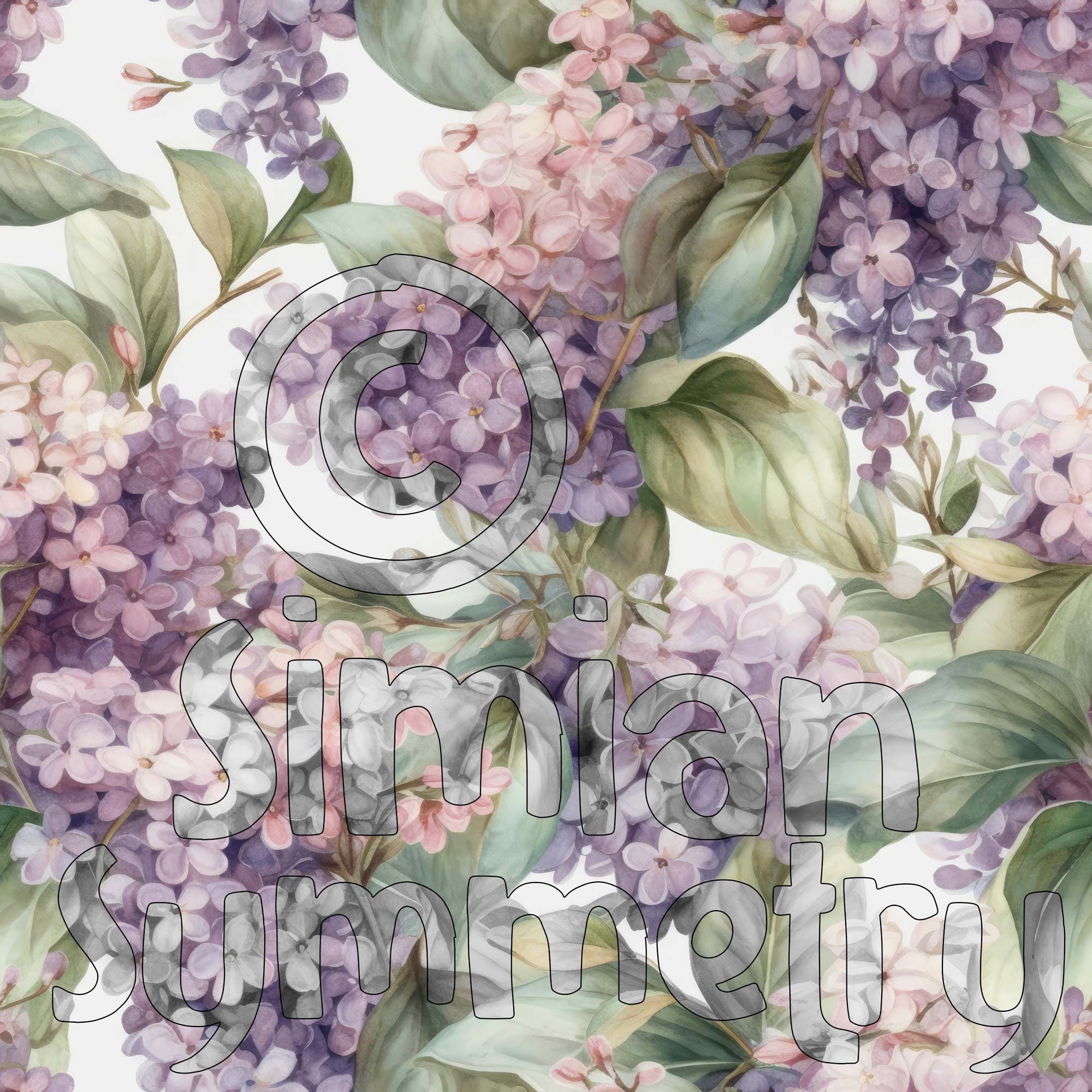 Watercolor Lilacs Digital Paper Watercolor Lilacs Seamless - Etsy