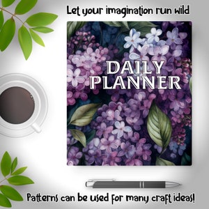 Watercolor Lilacs Digital Paper | Watercolor Lilacs Seamless ...