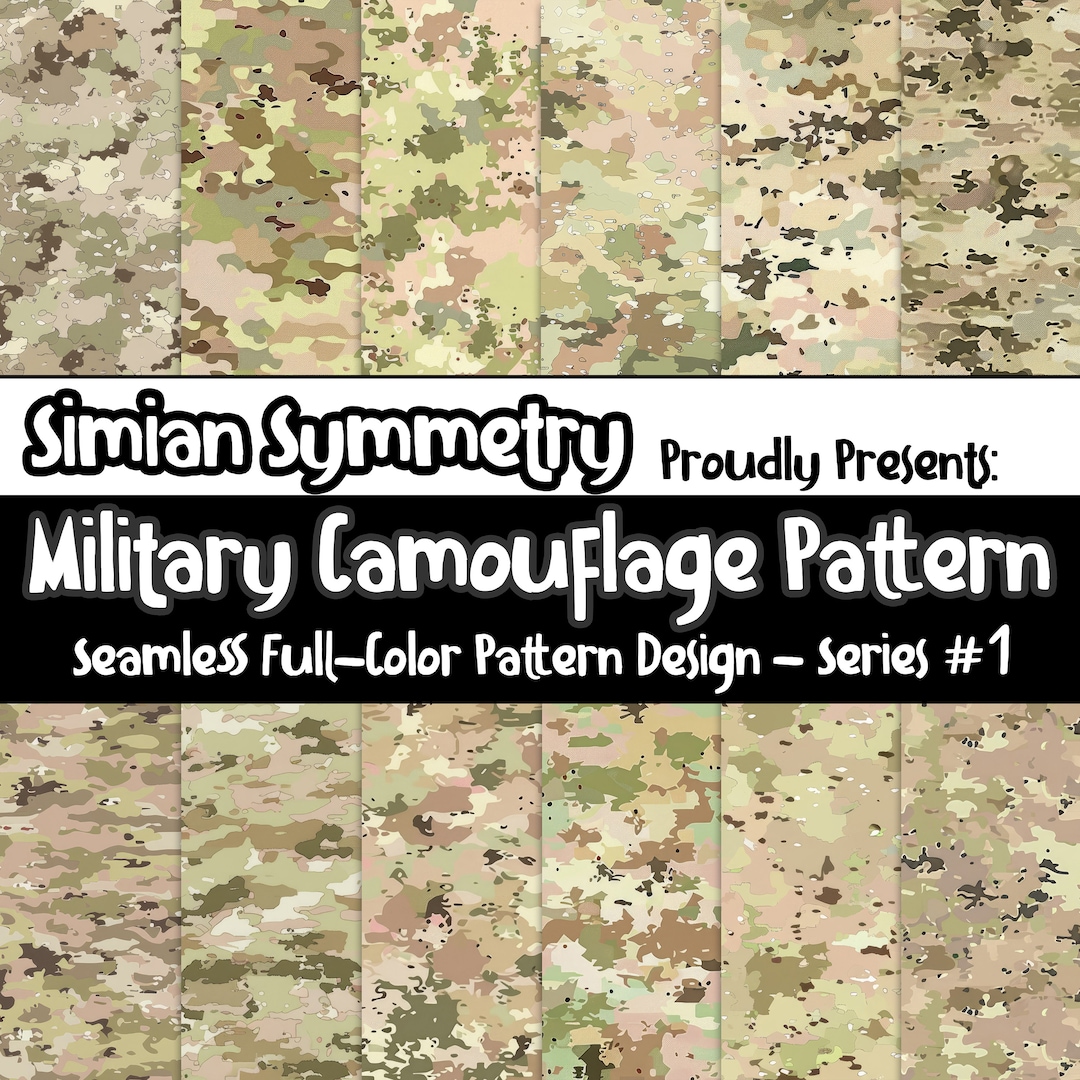 Army Combat Camo Digital Paper | Instant Download | Seamless Patterns ...