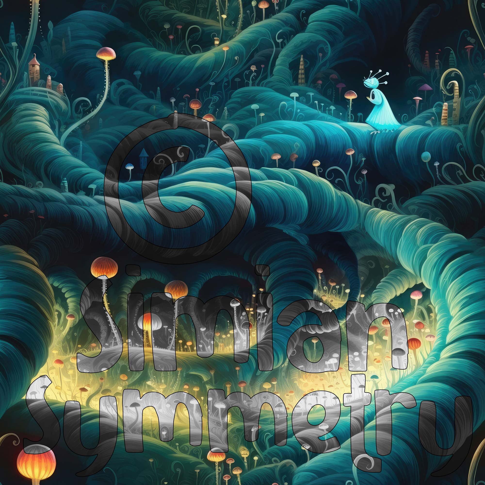 Underground Wonderland Digital Paper Fantasy Visions Storybook Cave ...