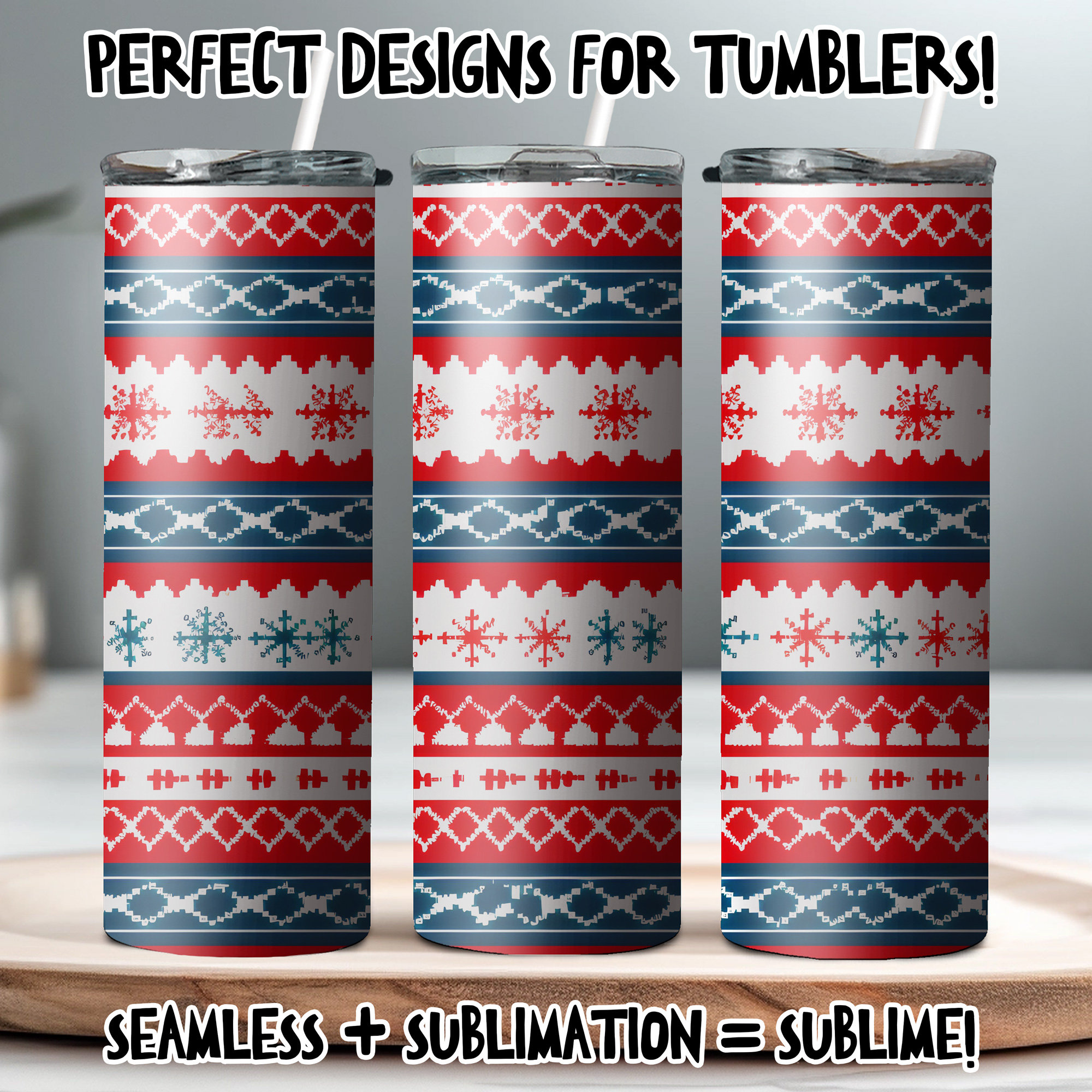 Winter Ugly Sweaters Digital Paper Instant Download Seamless Patterns ...