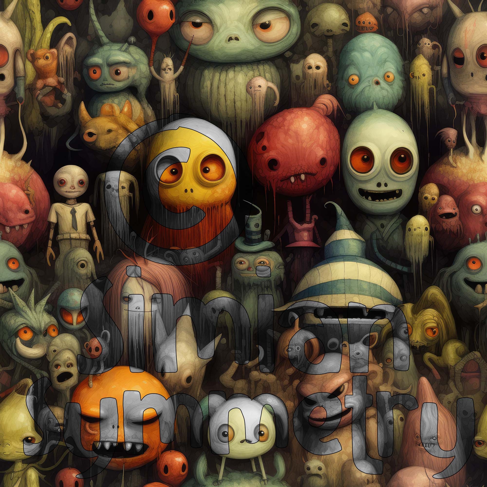 Pollywog Dark Critters Digital Art Instant Download - Etsy