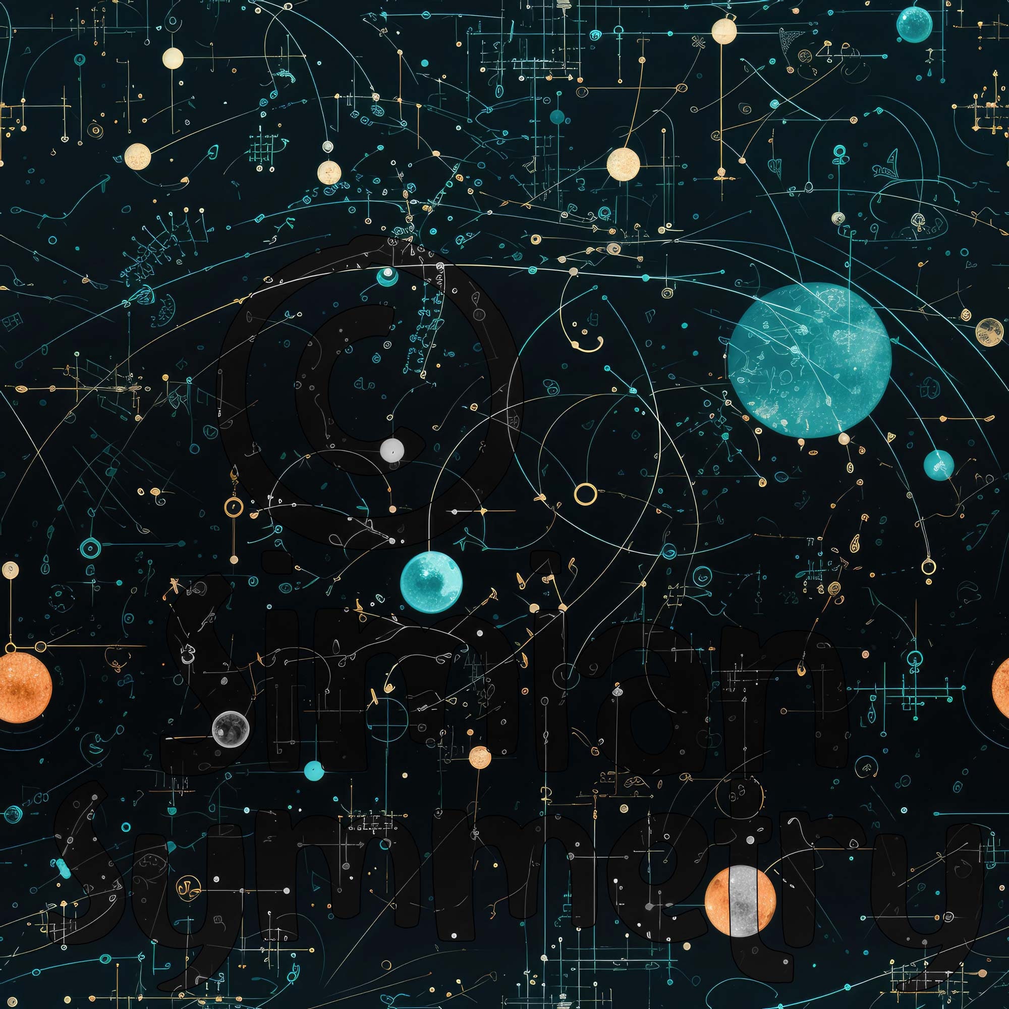 Cosmic Particle Lines Digital Paper | Instant Download | Seamless ...