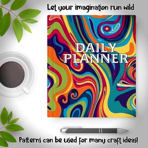 Psychedelic Hippie Swirls Digital Paper | 60s Retro Pattern | Instant ...