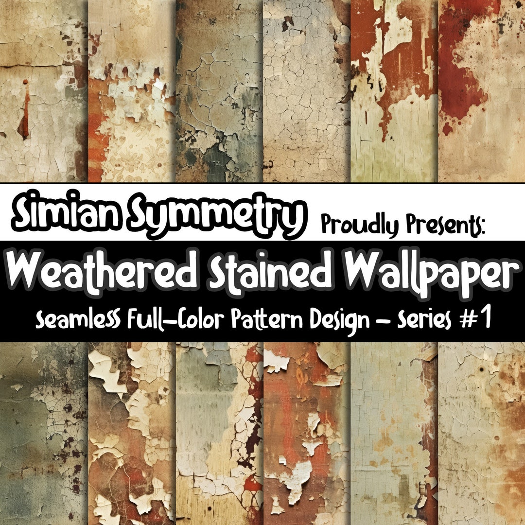 Weathered Stained Wallpaper Digital Paper Instant Download - Etsy