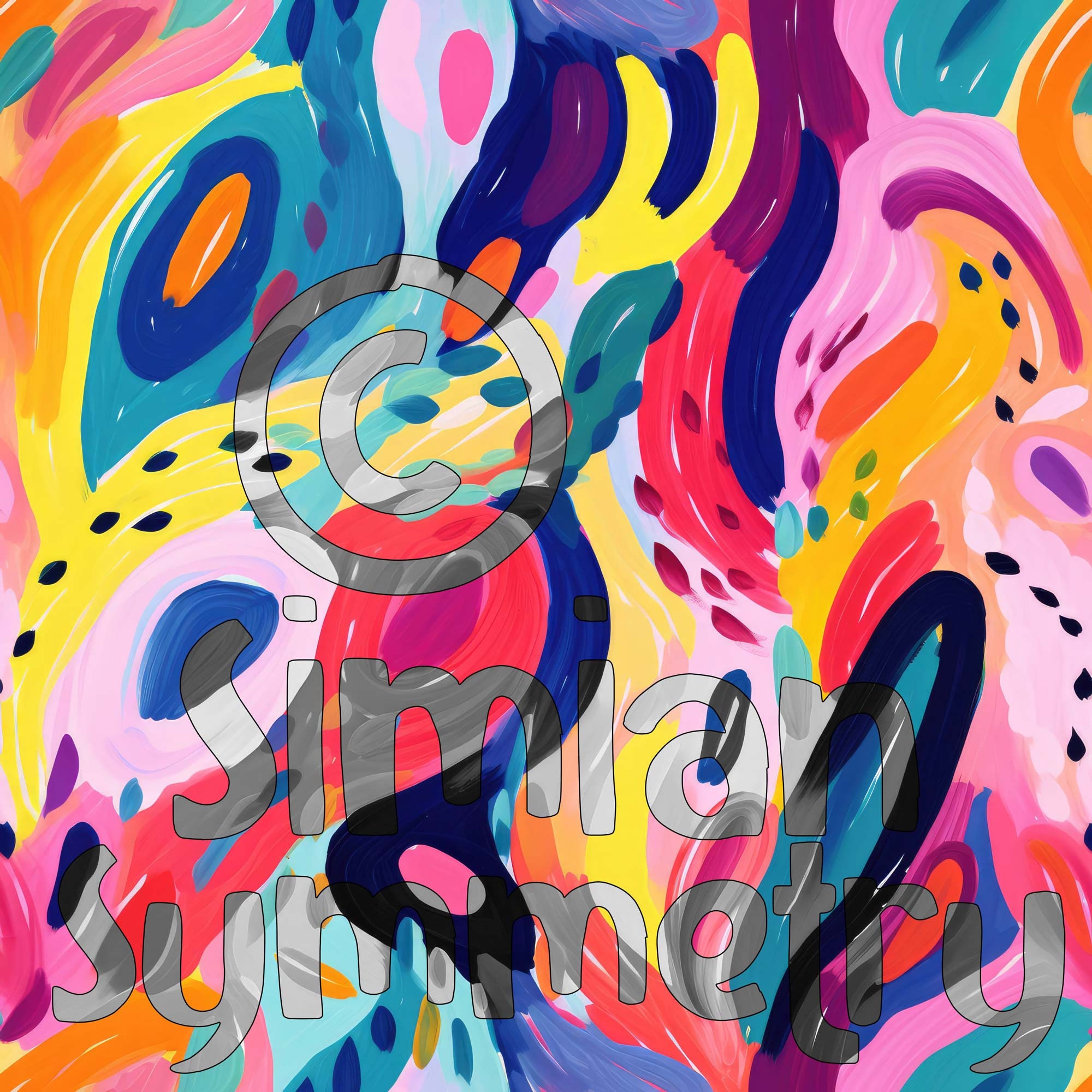 Creative Finger Painting Digital Paper Instant Download Seamless ...