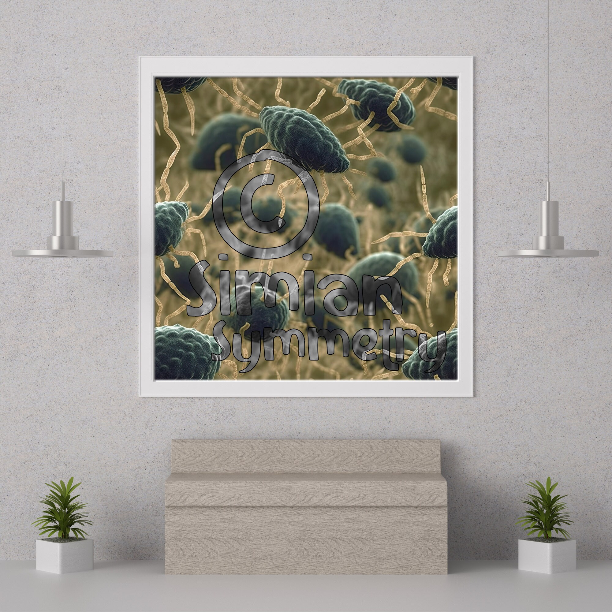 DIGITAL PAPER Microscopic Mites Series 1 Seamless Designs Twelve ...