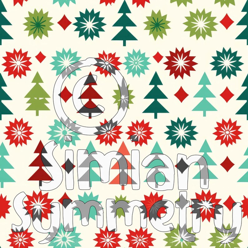 Retro Christmas Designs Digital Paper | Instant Download | Seamless ...