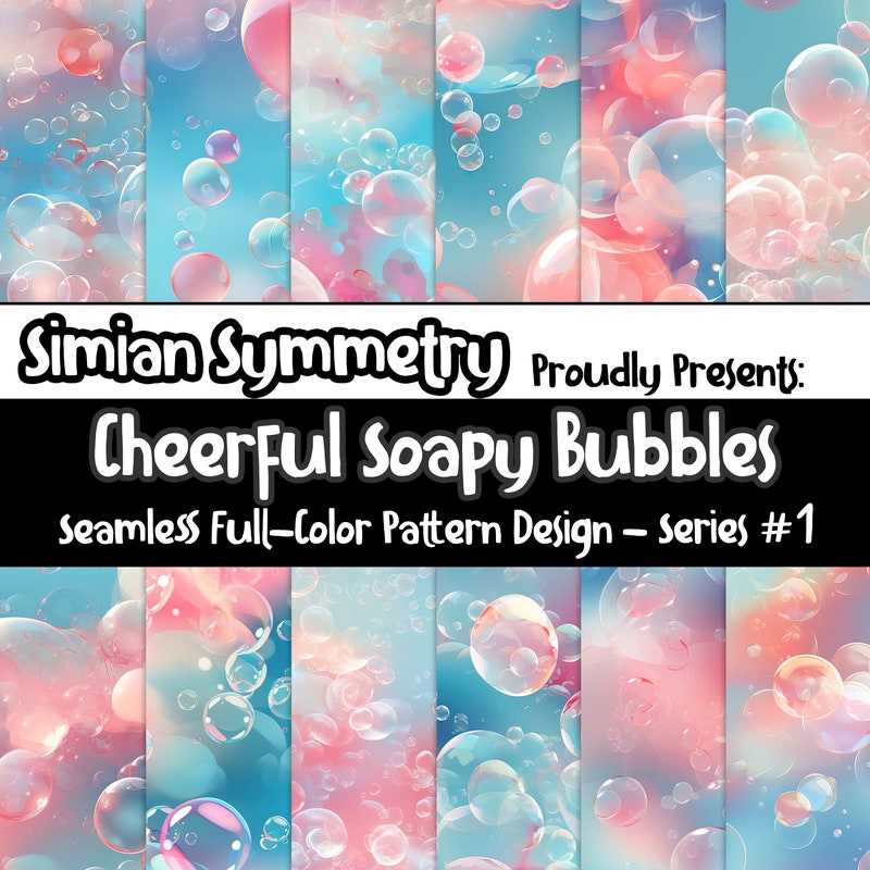 Bubble Digital Paper - Etsy