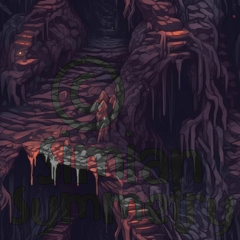 DIGITAL PAPER Videogame Caves Series 1 Seamless Designs - Etsy