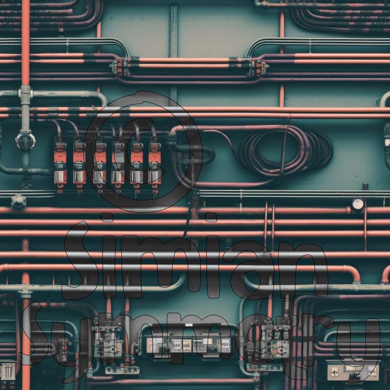 DIGITAL PAPER Electrical Conduit Series 1 Seamless Designs Twelve ...