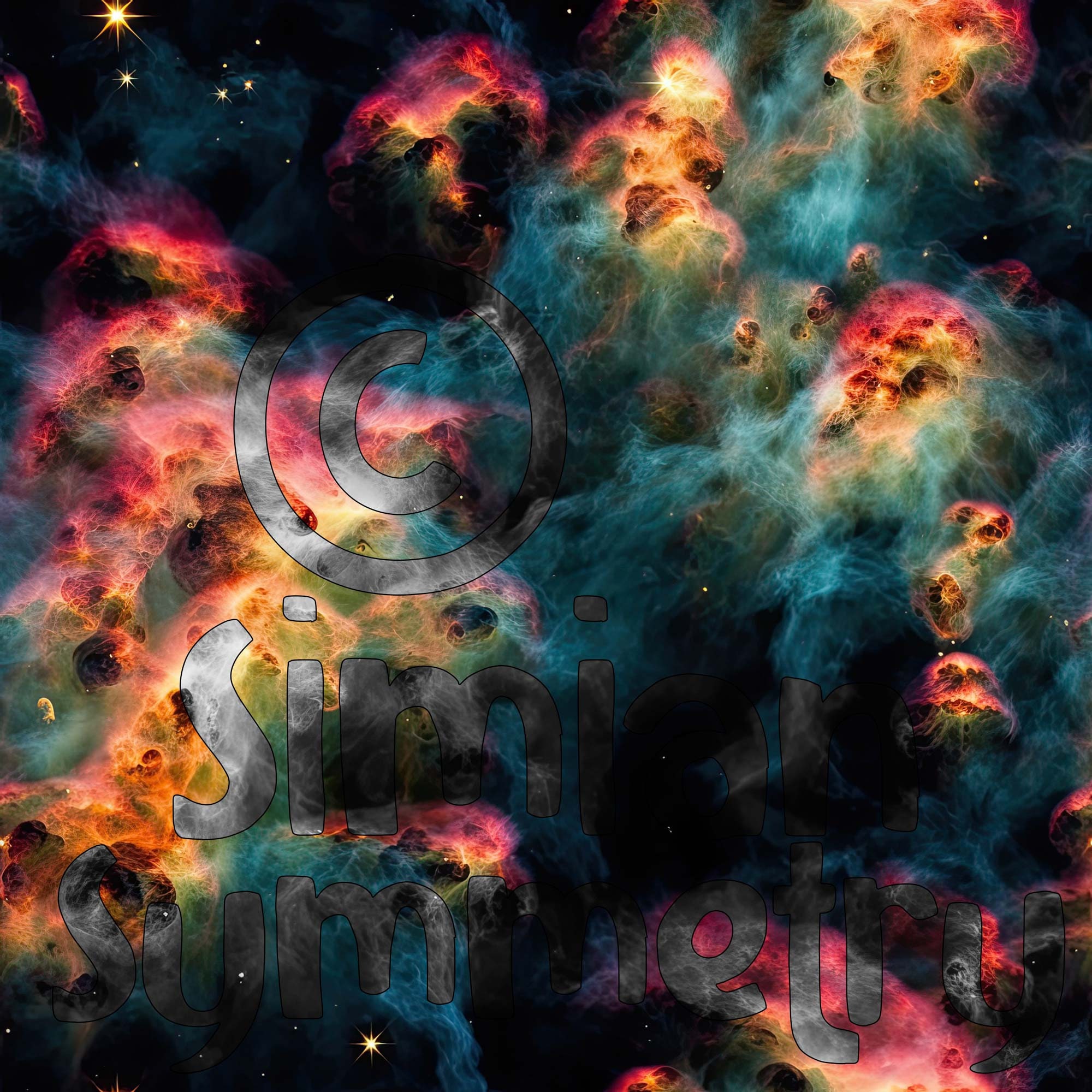 DIGITAL PAPER Gas Nebula Series 1 Seamless Designs Twelve - Etsy