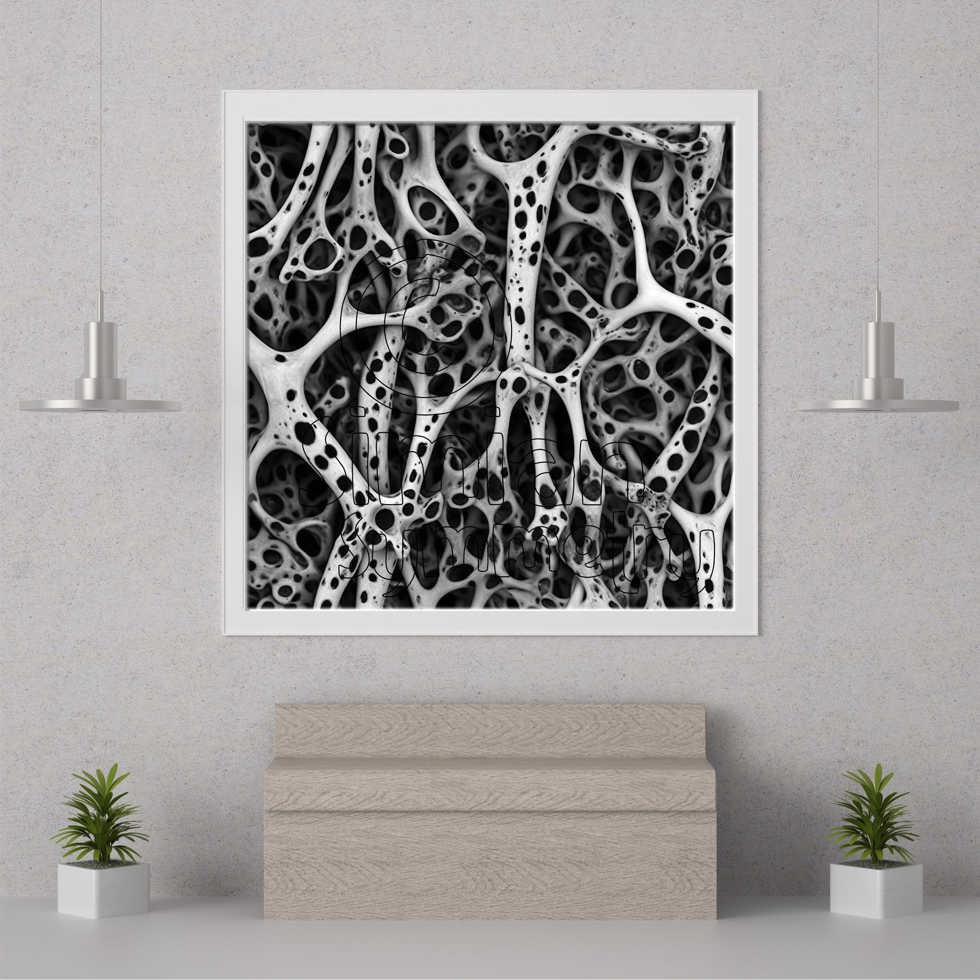 DIGITAL PAPER Microscopic Bones Series 1 Seamless Designs Twelve ...