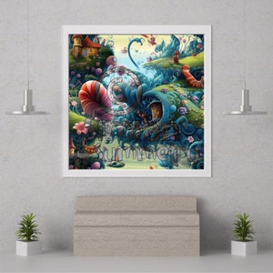 Psychedelic Digital Paper | Fantasy World Seamless Tiles | Whimsical ...