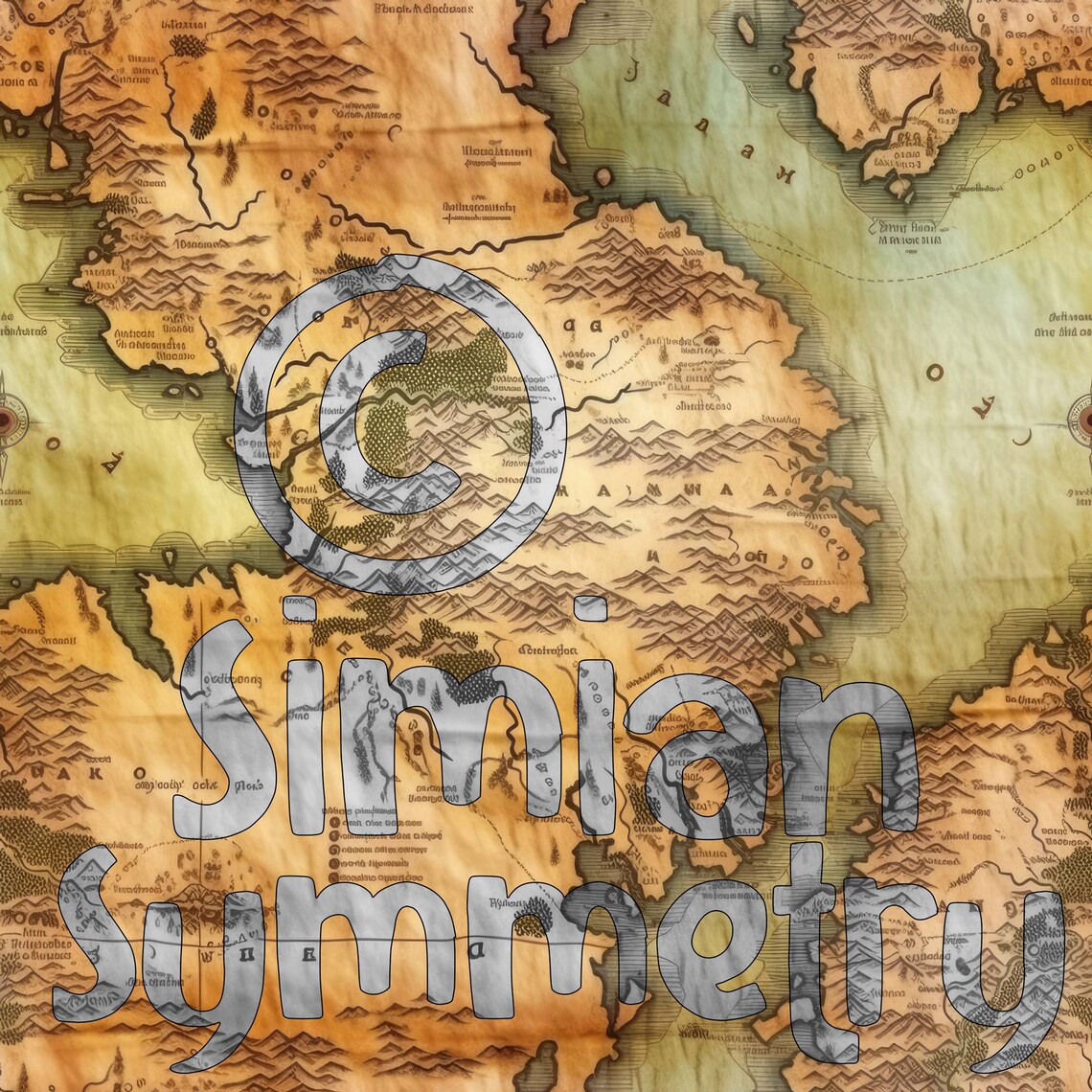 DIGITAL PAPER Aged Oldworld Fantasy Maps Series 1 Seamless - Etsy