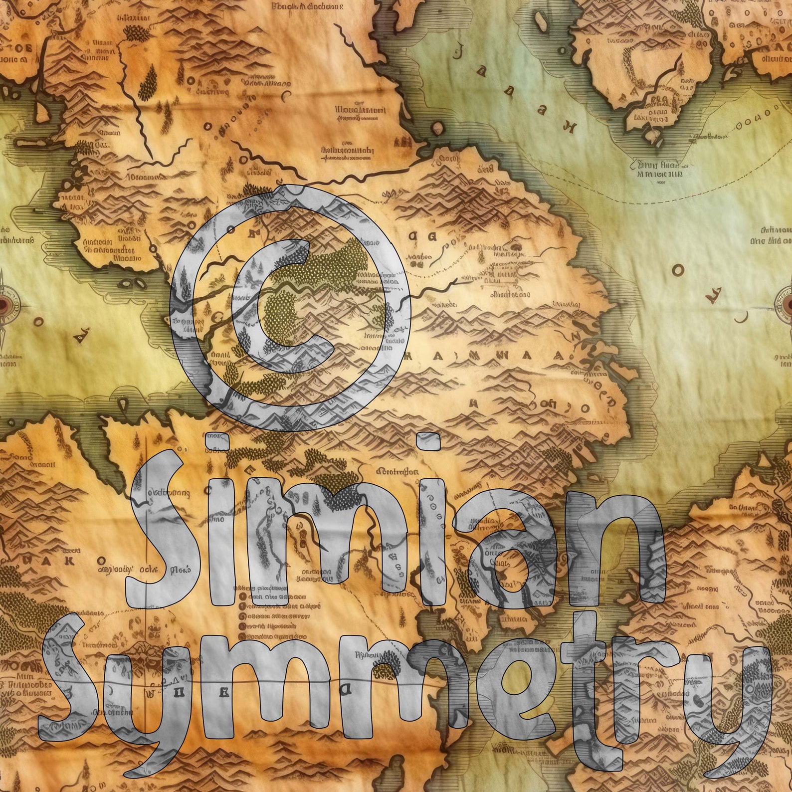 DIGITAL PAPER Aged Oldworld Fantasy Maps Series 1 Seamless - Etsy