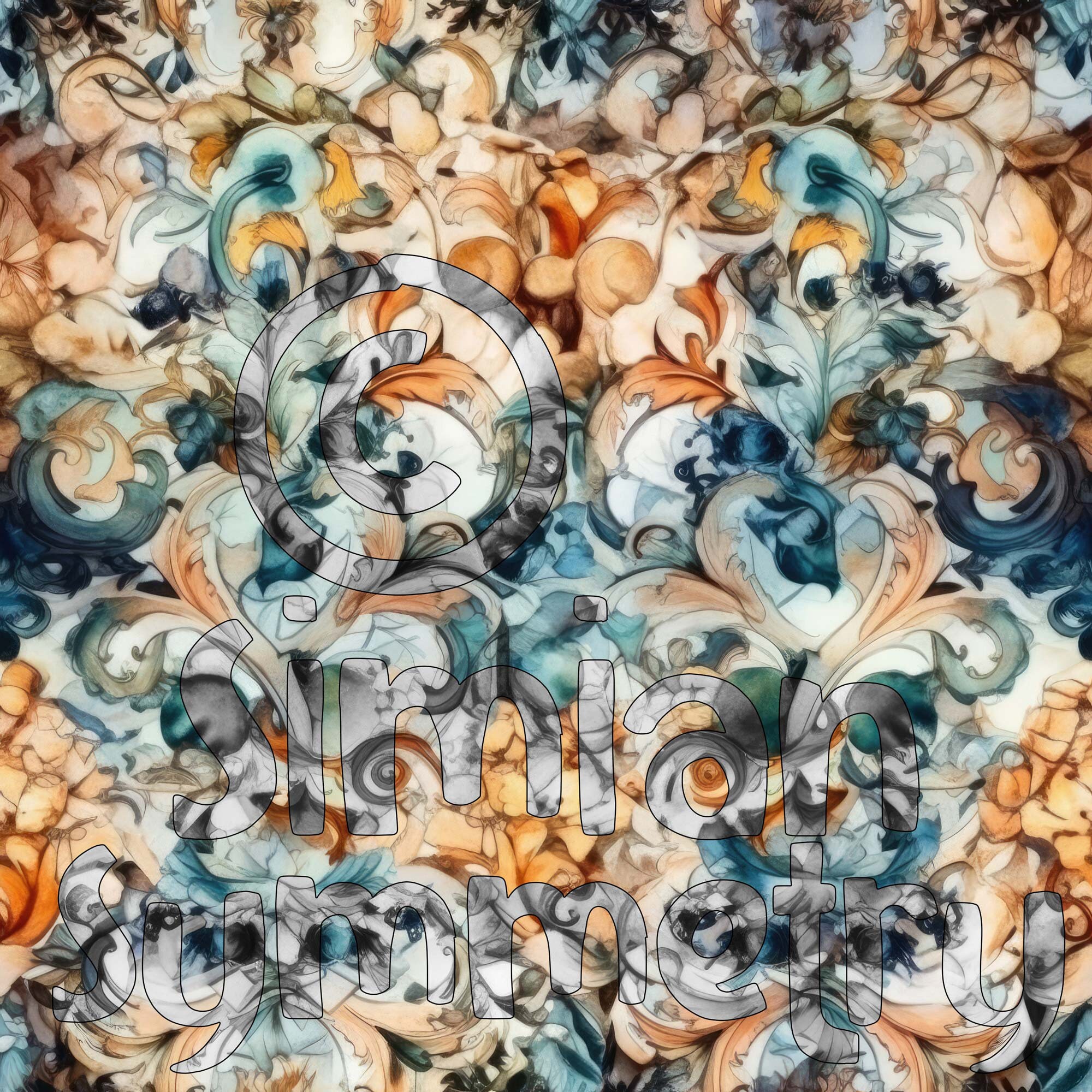 DIGITAL PAPER Baroque Designs Series 1 | Seamless Designs | Twelve ...