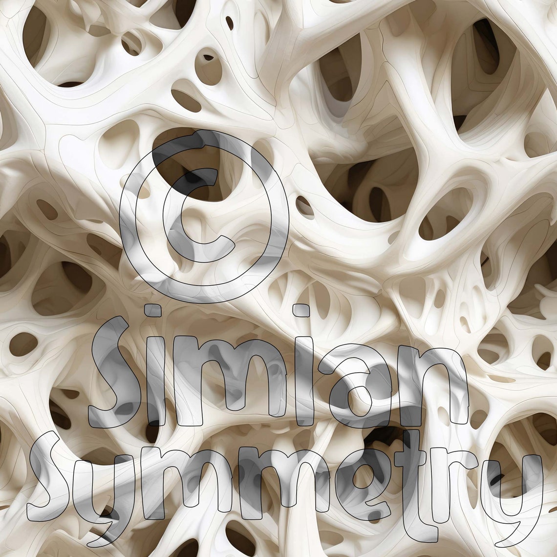 White Bone Matrix Digital Paper | Instant Download | Seamless Patterns ...