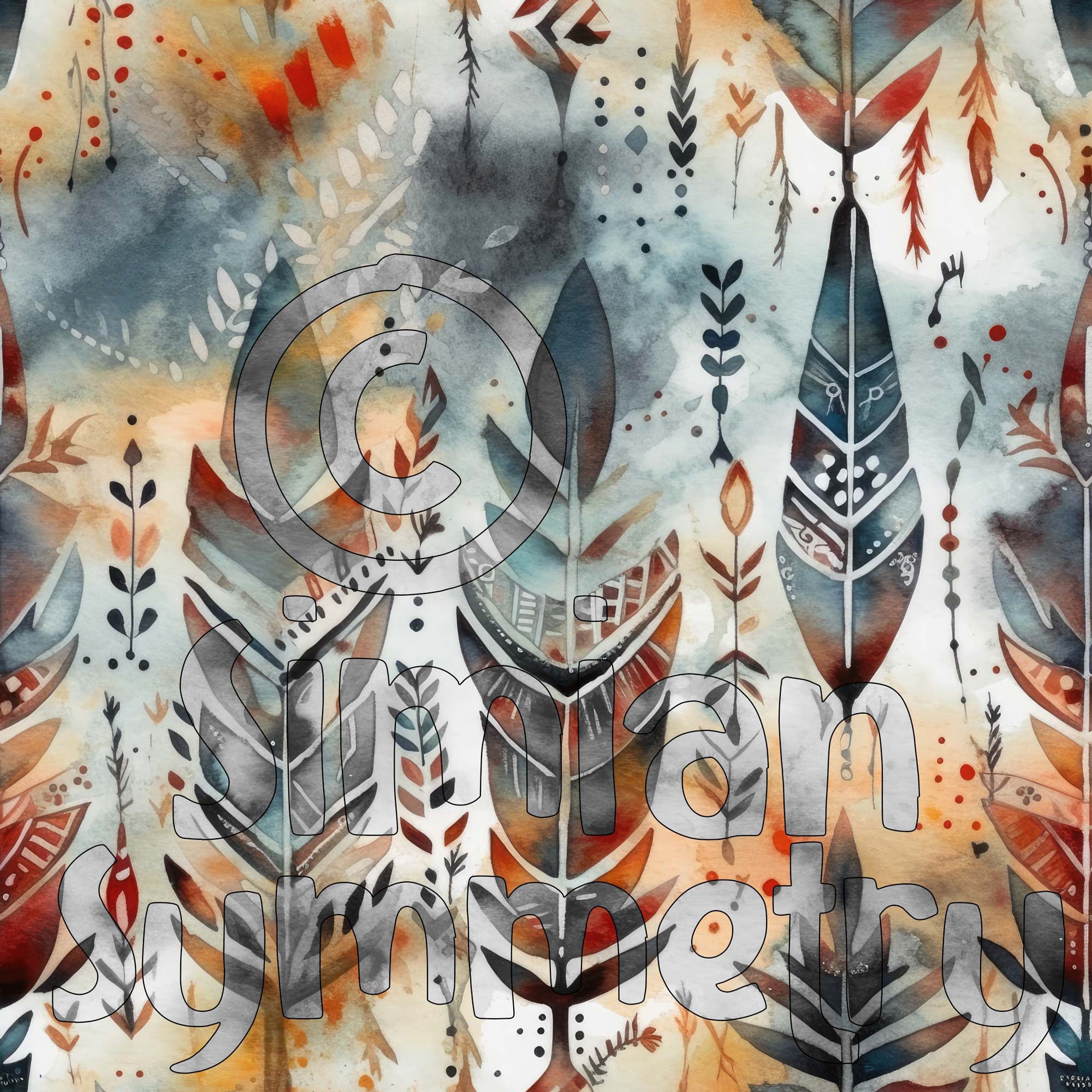 DIGITAL PAPER Tribal Series 1 Seamless Designs Twelve - Etsy