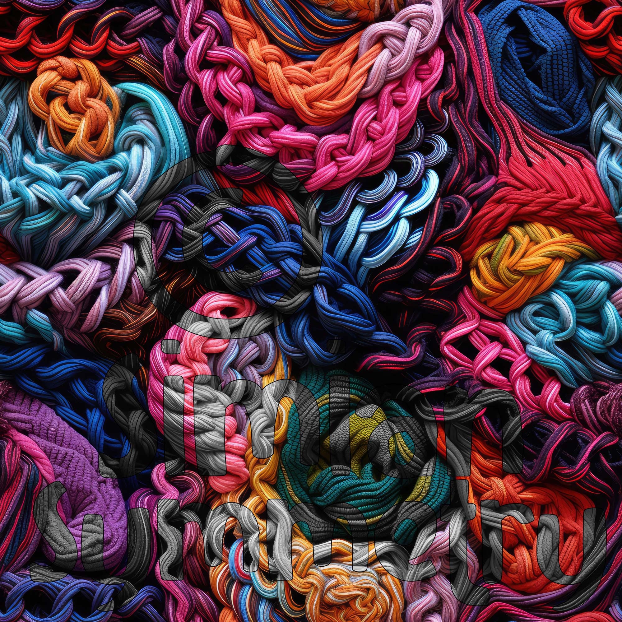 Rainbow Yarn Fibers Digital Paper | Instant Download | Seamless ...