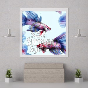 DIGITAL PAPER Beautiful Bettas Series 1 | Seamless Designs | Twelve ...