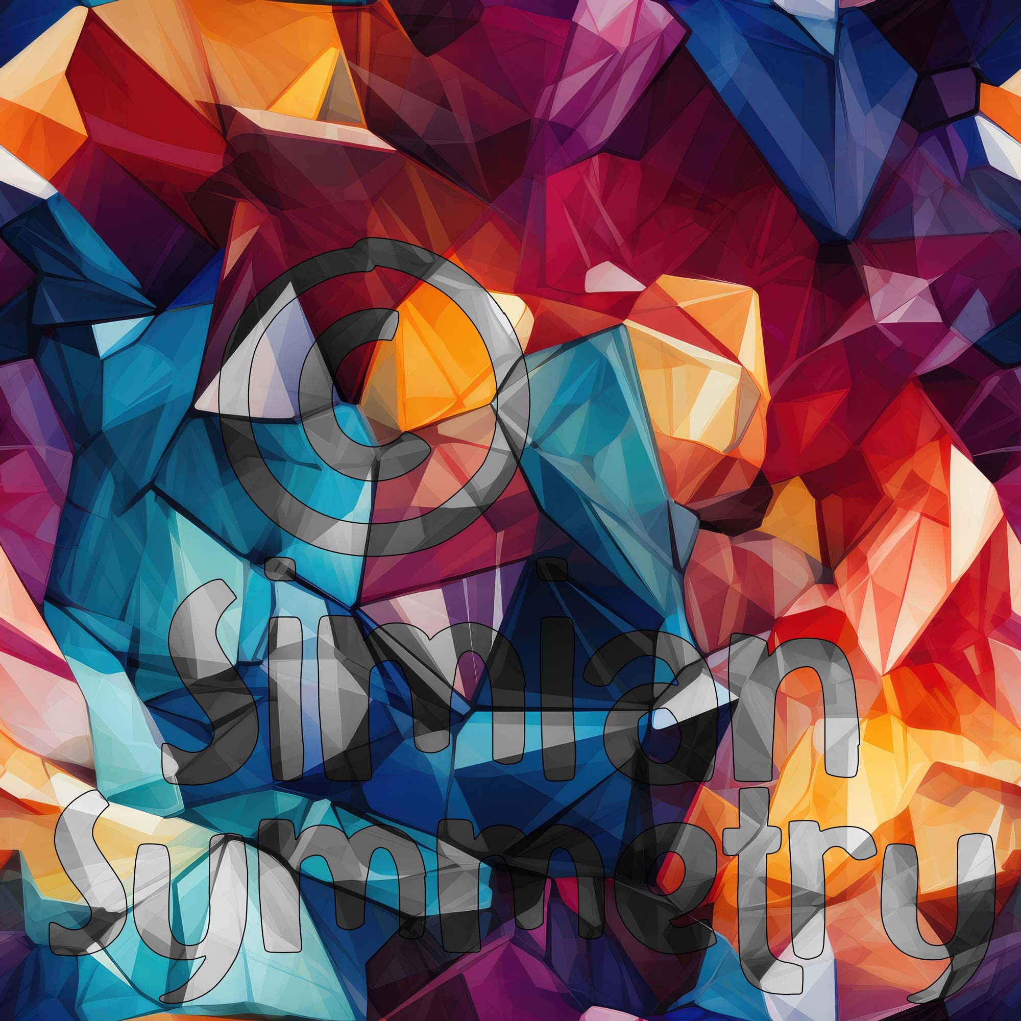 Faceted Colorful Gemstones Digital Paper | Instant Download | Seamless ...
