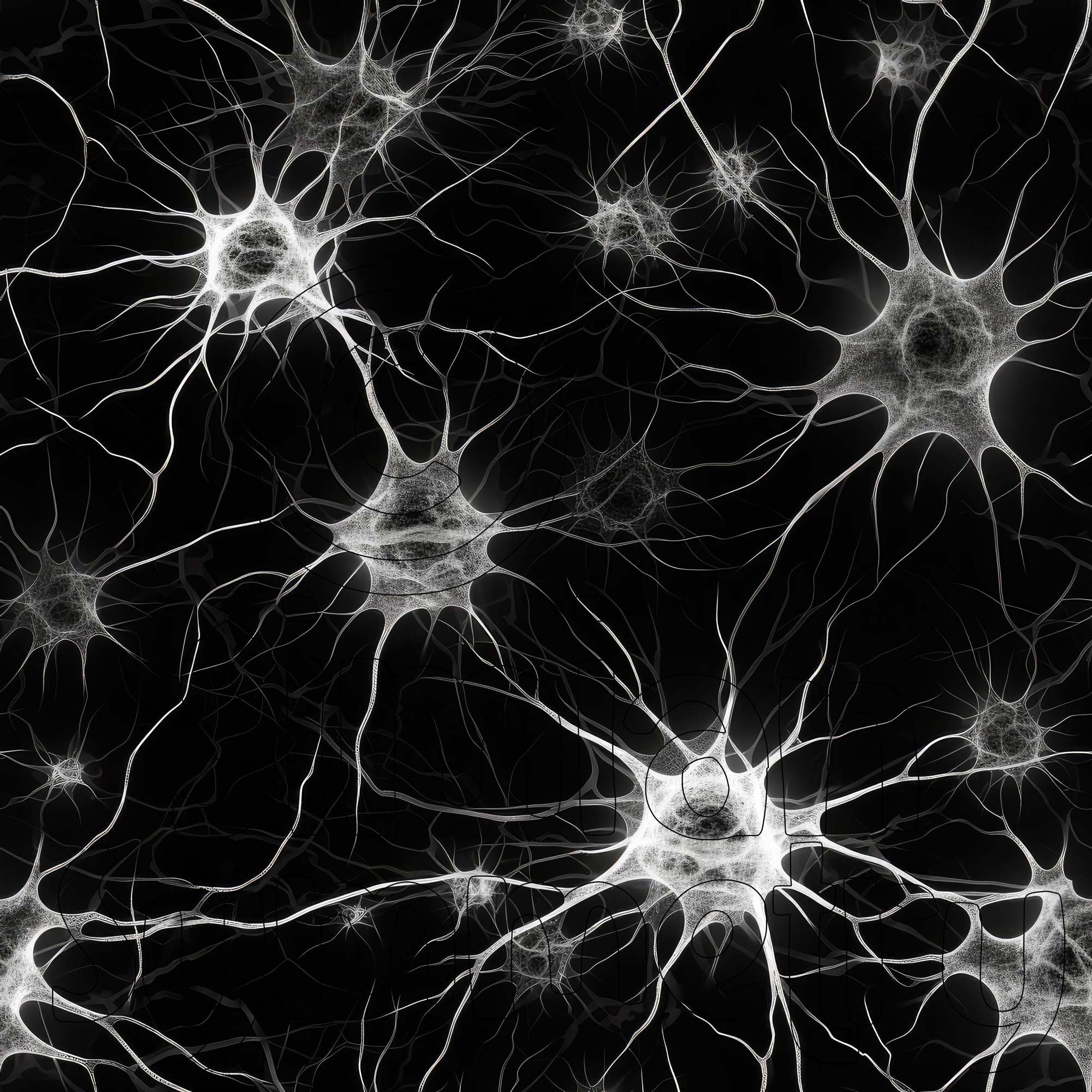 Ganglia Brain Neurons Digital Paper | Instant Download | Seamless ...