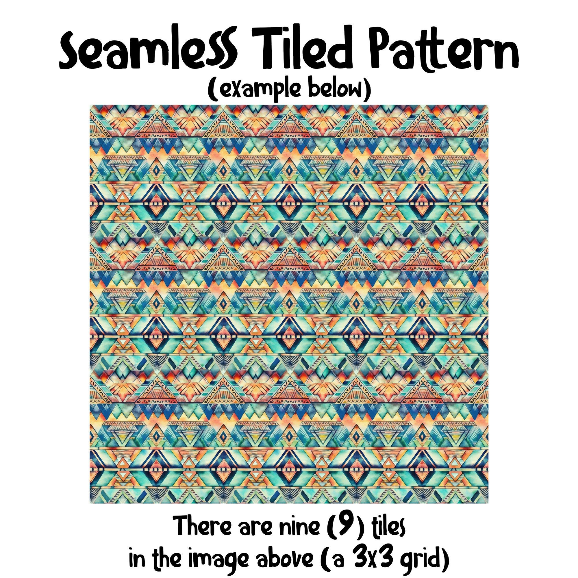 Aztec Digital Paper Aztec Seamless Designs Colorful Aztec Patterns ...
