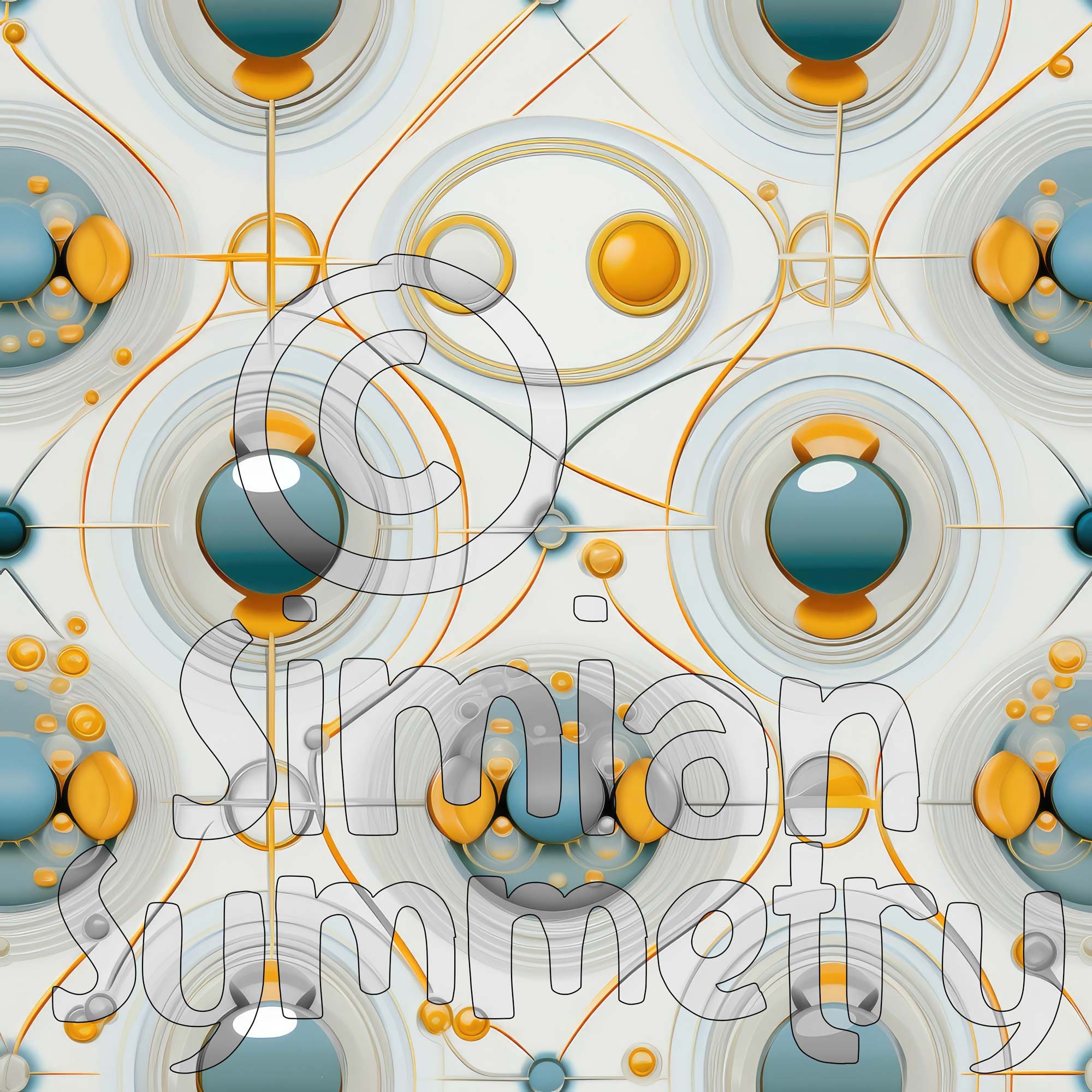 Illusionistic Geometry Balls Digital Paper Instant Download Seamless ...