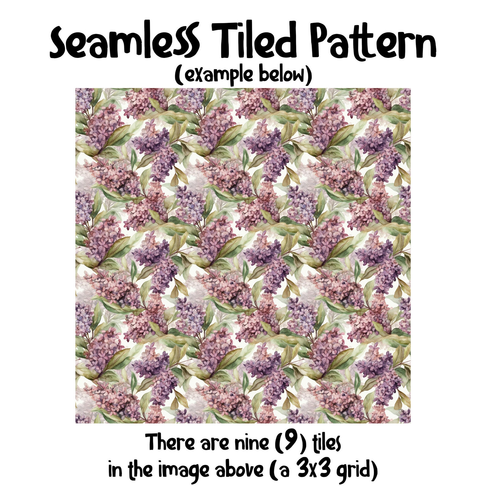 Watercolor Lilacs Digital Paper Watercolor Lilacs Seamless - Etsy