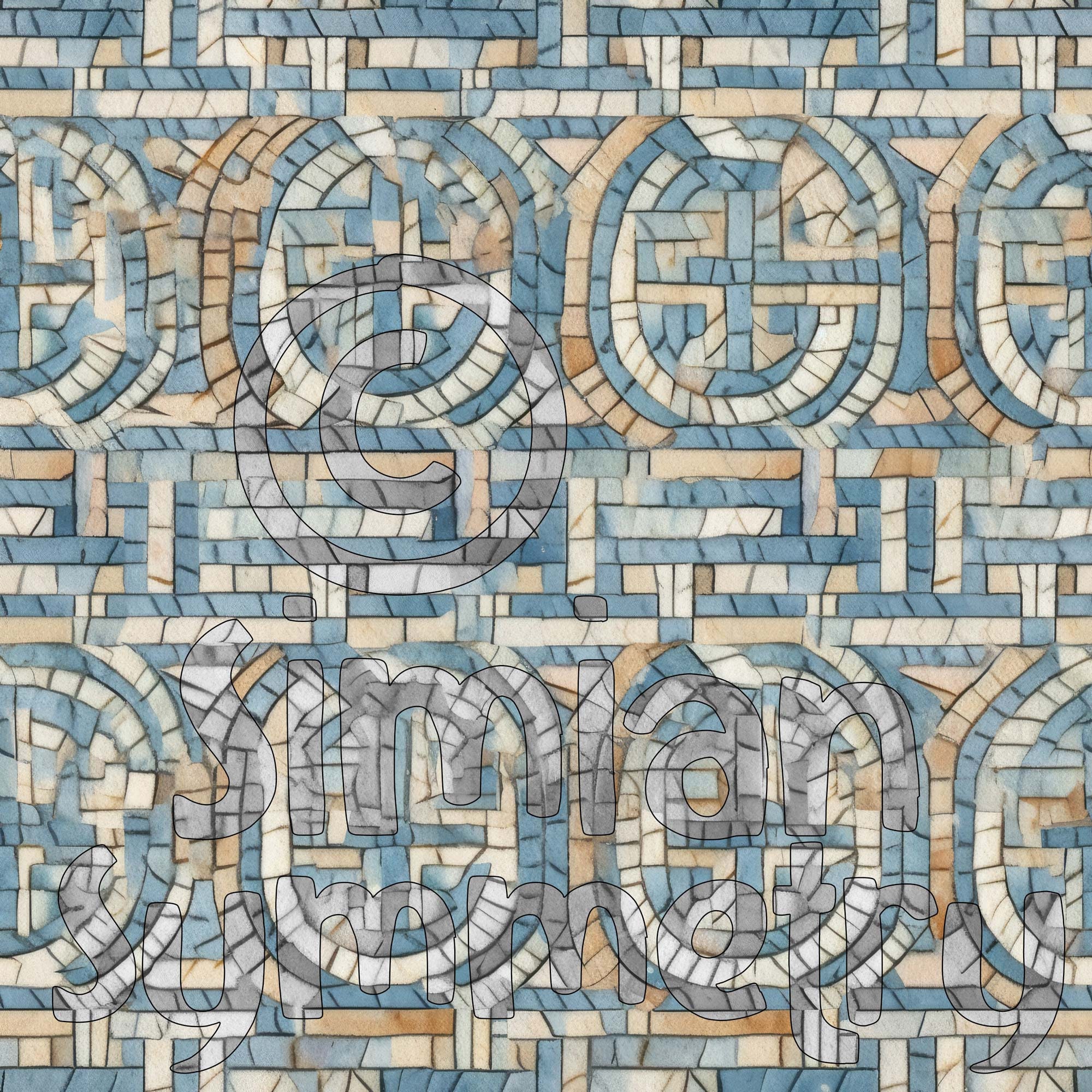 DIGITAL PAPER Roman Mosaic Tile Series 1 Seamless Designs - Etsy