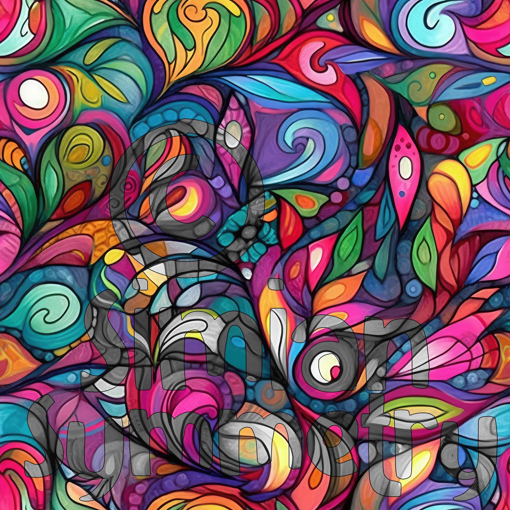 DIGITAL PAPER Colorful Joy Elements Series 1 Seamless - Etsy